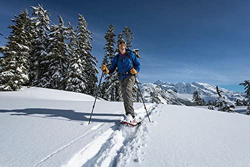 Crescent Moon All Terrian Unisex Snowshoe - Sawtooth 27 (Blue): Unisex All Terrain Snowshoe with Award Winning Single Loop Pull Binding, Stainless Steel Crampons and Heel Lifts