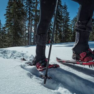 Crescent Moon All Terrian Unisex Snowshoe - Sawtooth 27 (Blue): Unisex All Terrain Snowshoe with Award Winning Single Loop Pull Binding, Stainless Steel Crampons and Heel Lifts