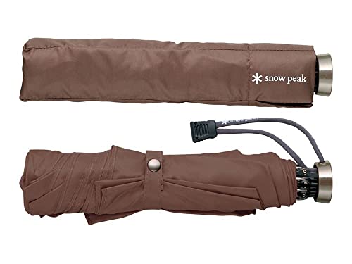 Snow Peak Ultralight Umbrella - Small, Heavy-Duty Umbrella for Travel - Strong, Wind-Resistant Umbrella for Camping, Hiking, or Traveling - Durable Design Withstands Heavy Rain - Gray