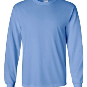 Gildan 100% Cotton Long-Sleeve T-shirt (G2400) Tee X-Large Carolina Blue