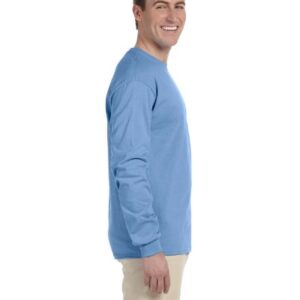 Gildan 100% Cotton Long-Sleeve T-shirt (G2400) Tee X-Large Carolina Blue