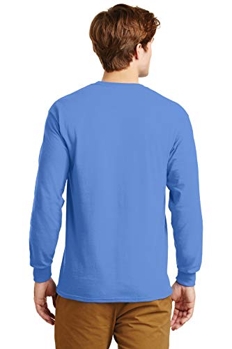 Gildan 100% Cotton Long-Sleeve T-shirt (G2400) Tee X-Large Carolina Blue