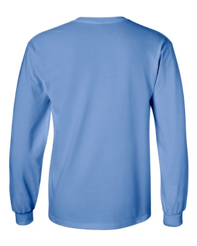 Gildan 100% Cotton Long-Sleeve T-shirt (G2400) Tee X-Large Carolina Blue