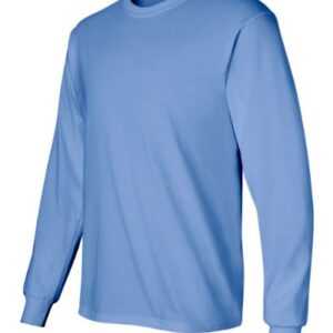 Gildan 100% Cotton Long-Sleeve T-shirt (G2400) Tee X-Large Carolina Blue