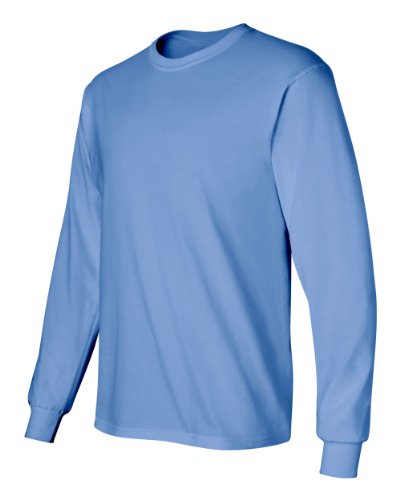 Gildan 100% Cotton Long-Sleeve T-shirt (G2400) Tee X-Large Carolina Blue