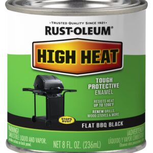 Rust-Oleum 7778730 1/2-Pint 8-Ounce Protective Enamel, Satin BBQ Black