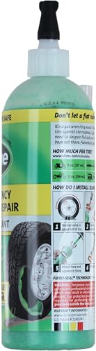 Slime 10011 Flat Tire Puncture Repair Sealant, Emergency Repair for highway vehicles, suitable for Cars/Trailers, Non-toxic, eco-friendly, 16 oz bottle