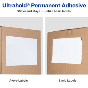 Avery(R) White Laser Permanent Full-Sheet Labels, 8 1/2in. x 11in., Box of 100, 5165