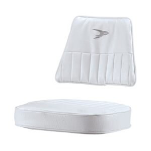 wise 8wd015-2-710 standard pilot chair cushion set, white