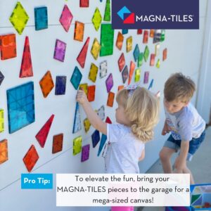 MAGNA-TILES Classic 100-Piece Magnetic Construction Set, The ORIGINAL Magnetic Building Brand