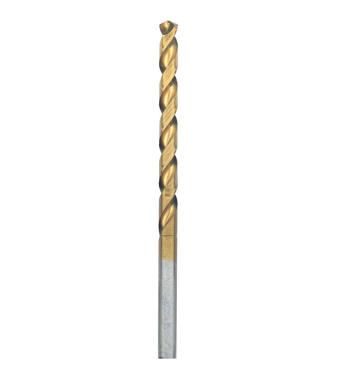 BOSCH TI2141 1-Piece 7/32 In. x 3-3/4 In. Titanium Nitride Coated Metal Drill Bit with 3/8 In. Reduced Shank for Applications in Heavy-Gauge Carbon Steels, Light Gauge Metal, Hardwood