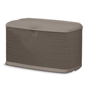 rubbermaid 2047053 deck box, medium, sandstone