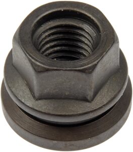 dorman 611-196 wheel nut m14-2.0 flanged flat face - 21mm hex, 22.6mm length compatible with select ford / lincoln models, 10 pack, medium