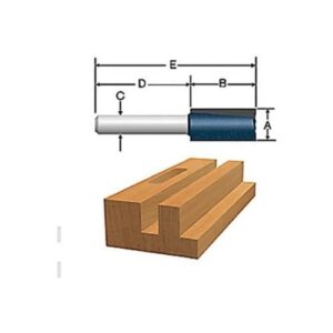 bosch 85230m 5/8 in. x 3/4 in. carbide tipped 2-flute straight bit