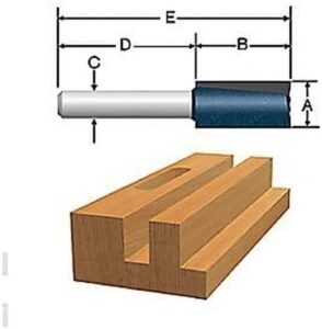 bosch 85265m 3/4 in. x 1-1/4 in. carbide tipped 2-flute straight bit