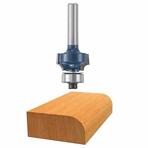 Bosch 1/8-Inch Radius Roundover Two flutes Router Bit with Ball Bearing