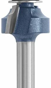 Bosch 1/8-Inch Radius Roundover Two flutes Router Bit with Ball Bearing