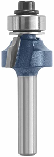 Bosch 1/8-Inch Radius Roundover Two flutes Router Bit with Ball Bearing