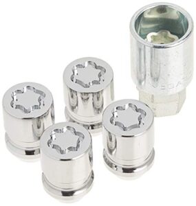 mcgard 24157 chrome cone seat wheel locks (m12 x 1.5 thread size) - 4 locks / 1 key