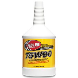 red line (57904) 75w90 gl-5 synthetic gear oil for hypoid limited slip differentials - 1 quart