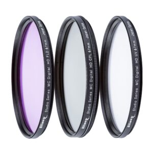 ultimaxx 3-piece multi-coated hd professional 67mm filter kit (uv, fld, cpl)