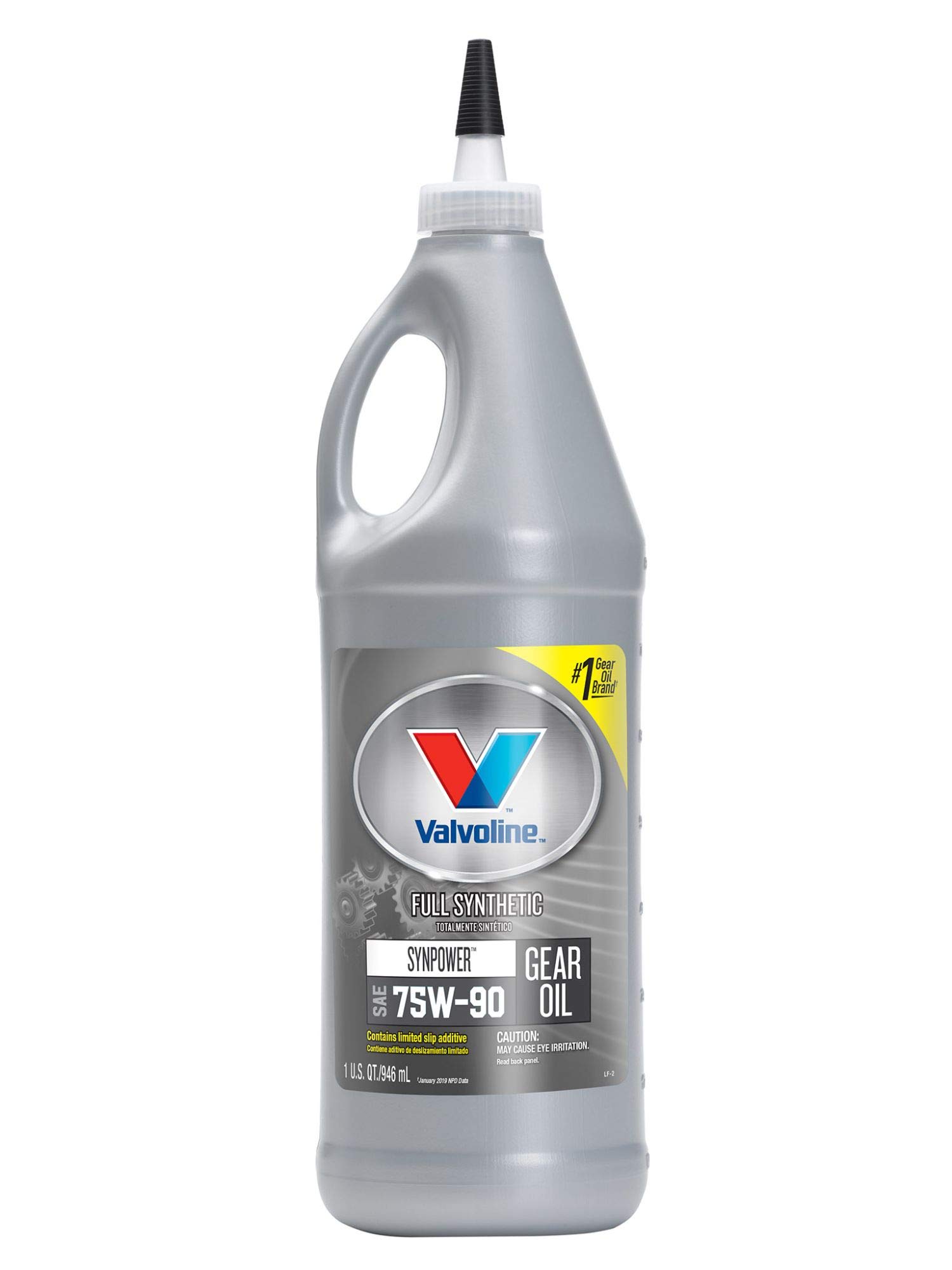 Valvoline SynPower SAE 75W-90 Full Synthetic Gear Oil 1 QT, Case of 12