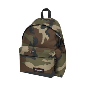 eastpak women's padded pak'r backpack, camo, green, print, one size