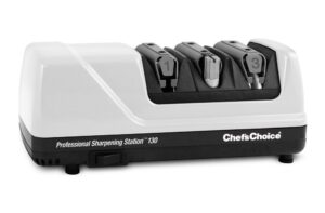 chef'schoice 130 professional sharpening station, 3-stage, white