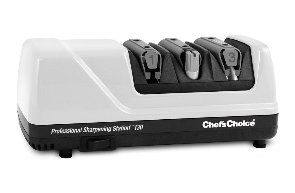 Chef'sChoice 130 Professional Sharpening Station, 3-Stage, White