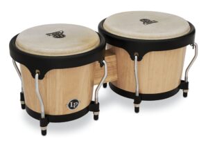 lp aspire series wood bongos natural lpa601-aw