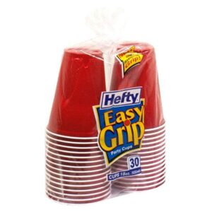 hefty easy grip 18 ounce cups (red), case pack, twelve - (pack of 30)