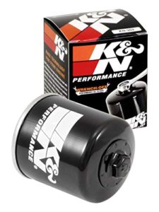 k&n motorcycle oil filter: high performance, premium, designed to be used with synthetic or conventional oils: fits select honda, kawasaki, polaris, yamaha vehicles, kn-303