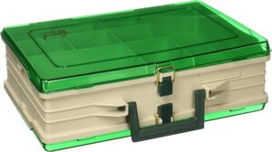 plano magnum tackle box double side sandstone/green 1119, premium tackle storage,multi