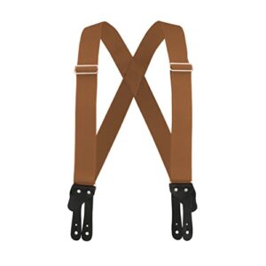 welch, wk-7854x-lef-pal, work suspenders for men and women - button on pants, 2-inch wide elastic, adjustable strap, x-back design, for suit, underclothing, jeans, pants, and trousers, size x-large