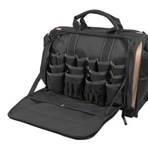 Custom Leathercraft1539 Multi-Compartment 50 Pocket Tool Bag