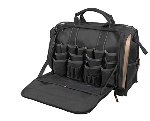 Custom Leathercraft1539 Multi-Compartment 50 Pocket Tool Bag