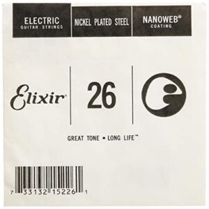 elixir strings electric guitar string nanoweb coating, .026