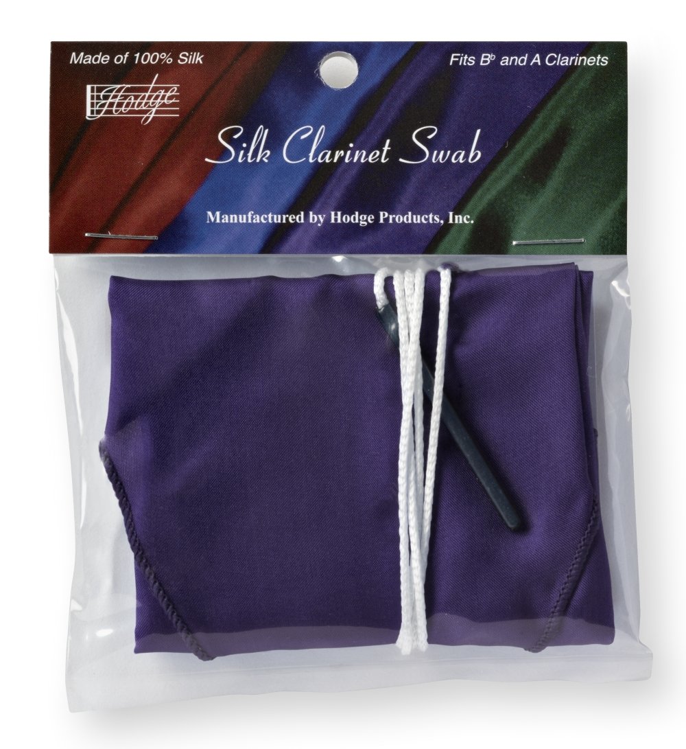 Hodge Silk Clarinet Swab - Purple