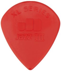 jim dunlop 47rxln nylon jazz iii xl, red, 24/bag