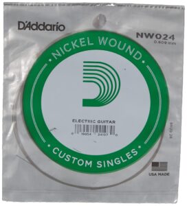 d'addario nw020 nickel wound electric guitar single string