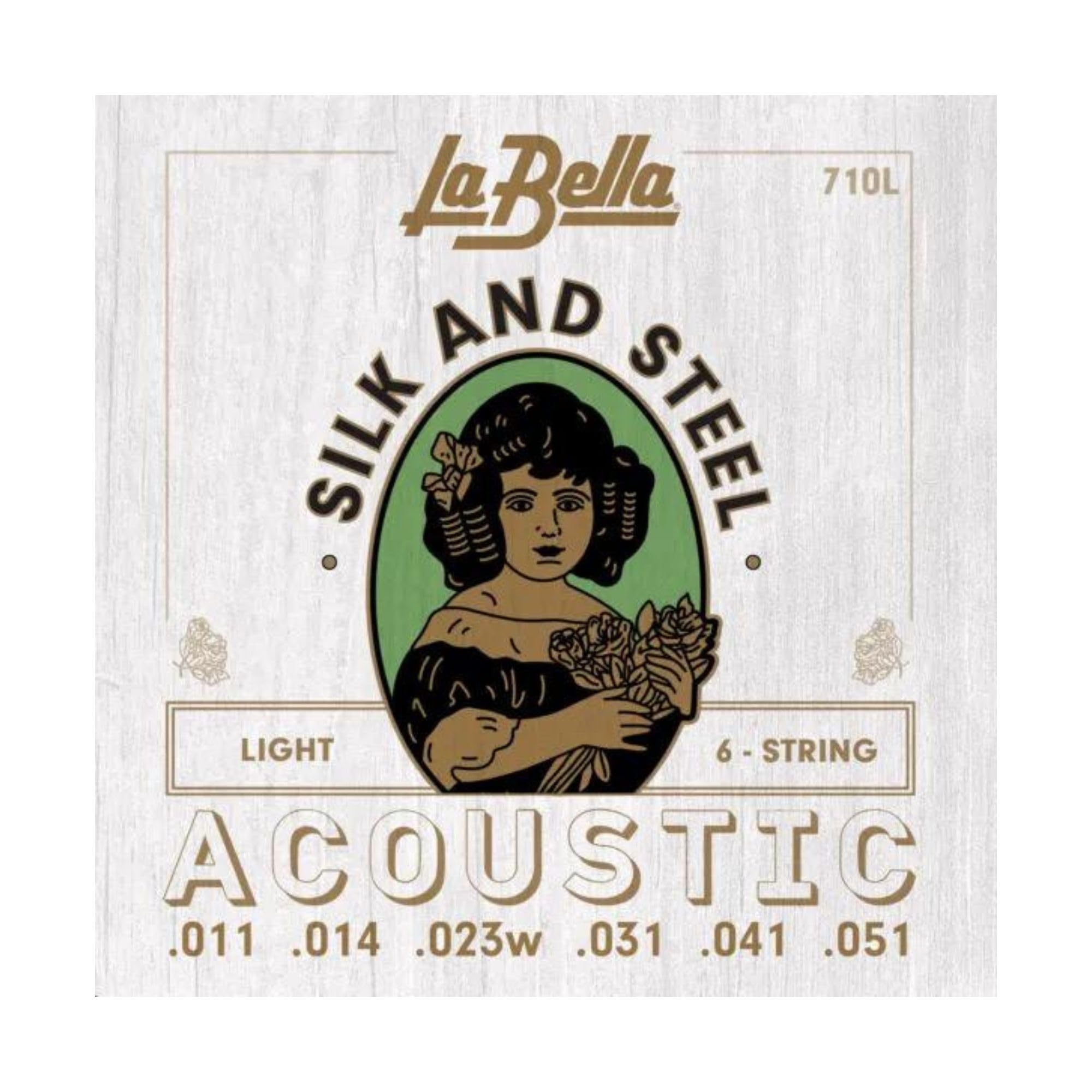 La Bella 710L Silk & Steel Light Acoustic Guitar String