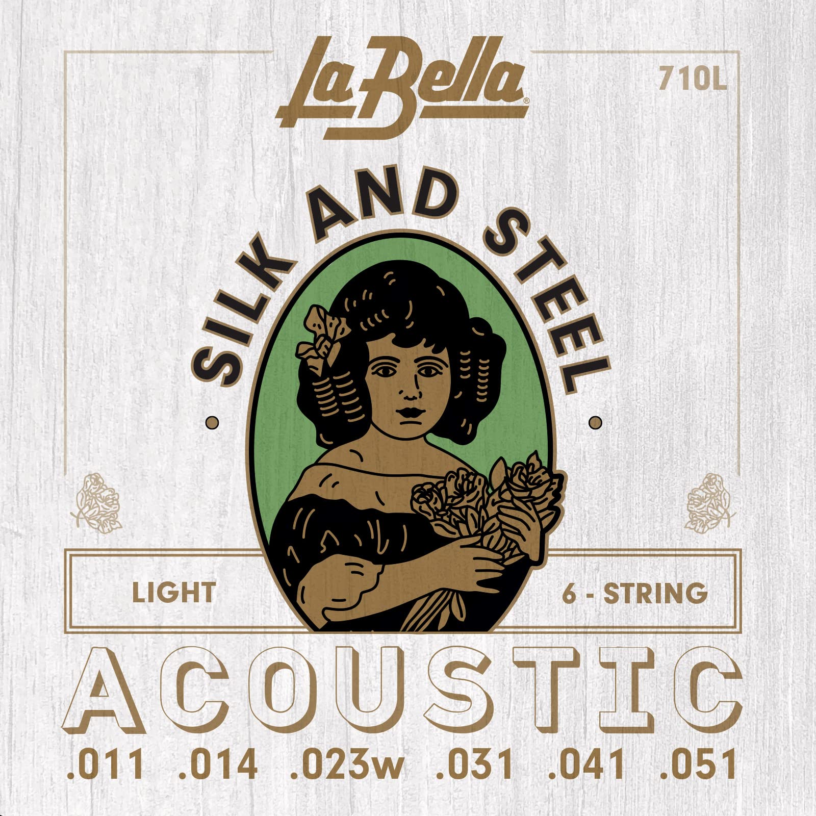 La Bella 710L Silk & Steel Light Acoustic Guitar String