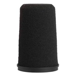 shure rk345 black foam replacement windscreen for sm7a and sm7b microphones - reduces unwanted breath and wind noise, combatting plosives and clicks