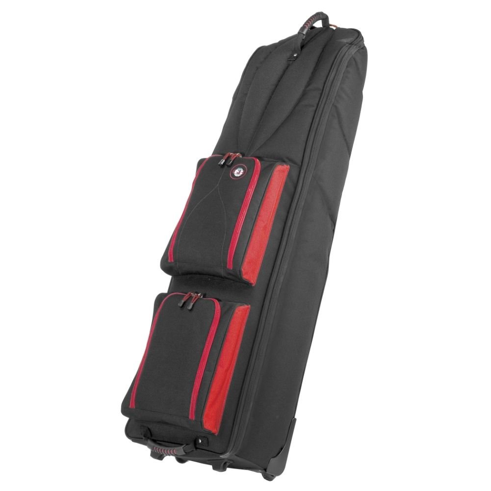 Golf Travel Bags Caddy (Black/Scarlet)