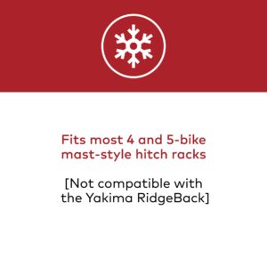 YAKIMA - HitchSki Ski & Board Conversion Mount For Bike Hitch Rack, Fits Up To 6 Pairs of Skis or 4 Snowboards