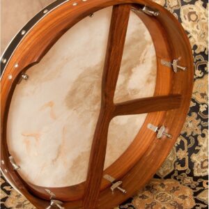 Bodhran, 16"x3.5", Tune, Rosewood, T-bar