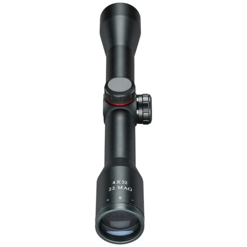 Simmons Truplex .22 Mag 4x32 Riflescope, Rimfire Rifle Scope with TrueZero Adjustment System and Rings Included, Low Caliber and Airsoft Riflescope