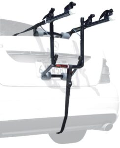 allen sports deluxe 2-bike trunk mount rack, model 102db, black/ silver, 23 x 15 x 4 inches