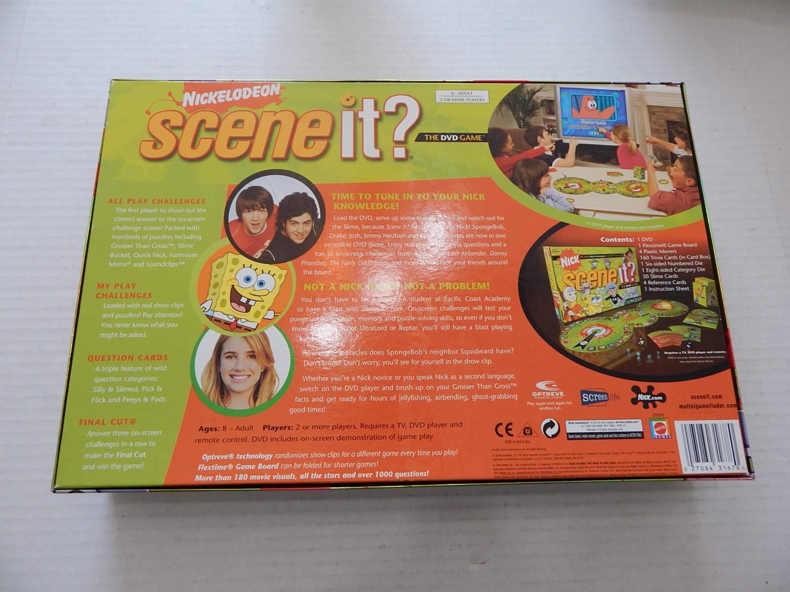 Mattel Scene It? Nickelodeon DVD Board Game