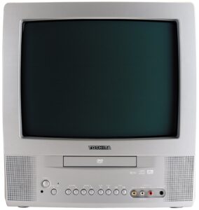 toshiba md13q42 13" crt tv with dvd player